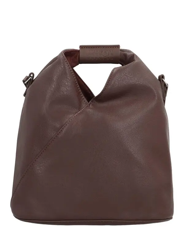 MAISON MARGIELA Mini Eco-leather Crossbody Bag With Top Handle - Brown