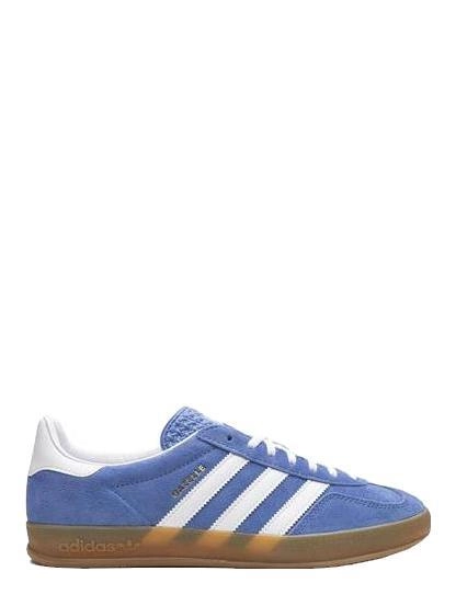 Adidas Suede Lace-up Sneakers With Gum Rubber Outsole - Azzurro