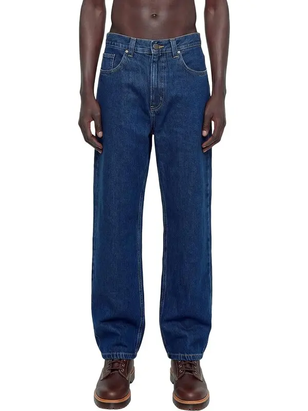 Carhartt Work In Progress Brandon Logo-patch Jeans - Blue