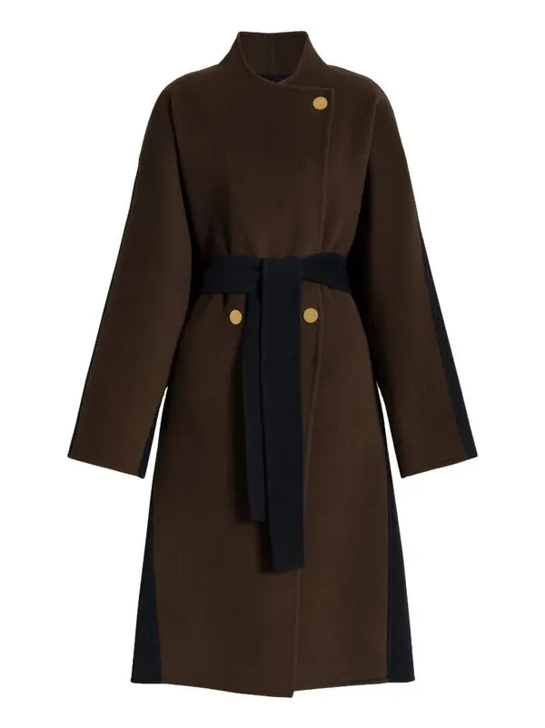 Alberta Ferretti Wool And Cashmere Long Coat - Green