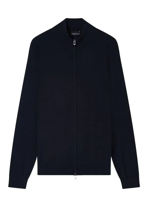 Emporio Armani Wool Cardigan - Blue