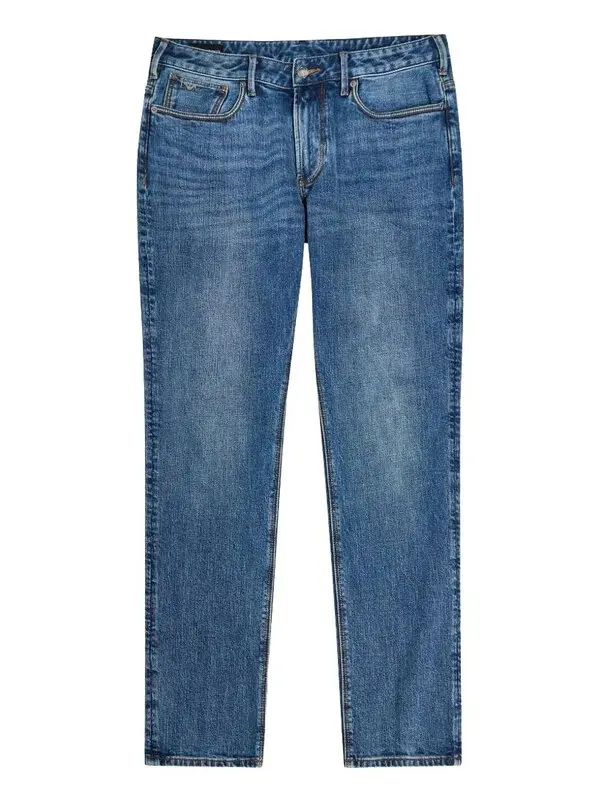 Emporio Armani Cotton Denim Jeans - Blue