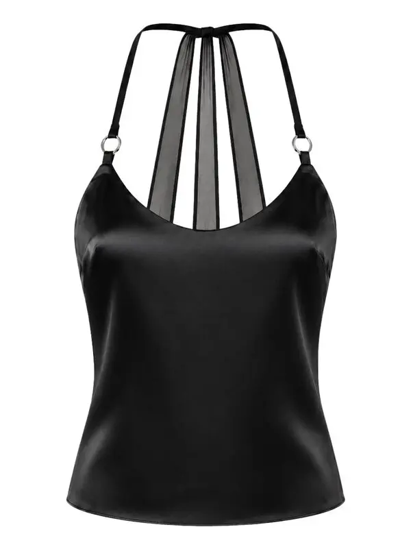 OW Lindsey Satin Top - Black