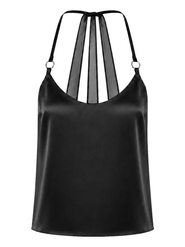 OW Lindsey Satin Top - Black
