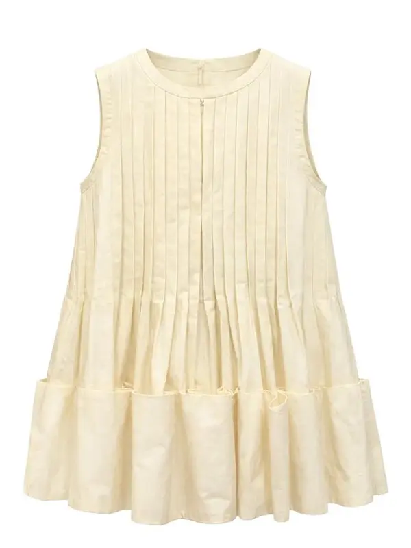 MUTE BY JL Pintucked Volume Top - Beige