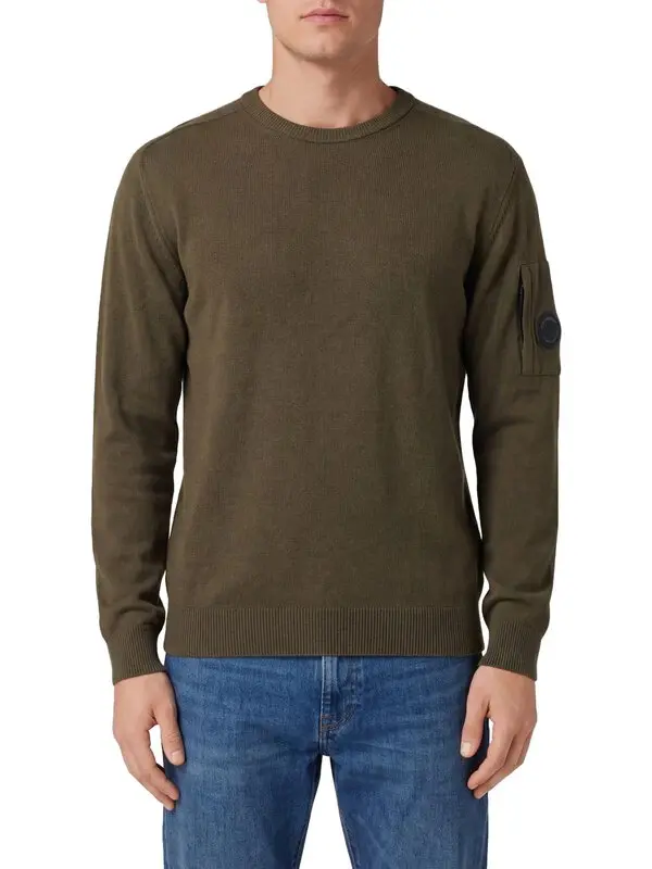 C.P. COMPANY Wool-blend Crewneck Jumper - Green
