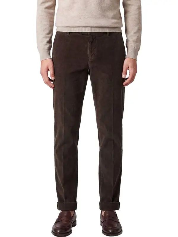 DONDUP Gaubert Slim Fit Corduroy Chinos - Brown