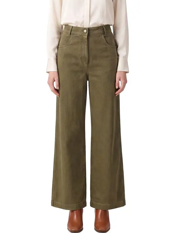 Max Mara Wide-leg Jeans - Green