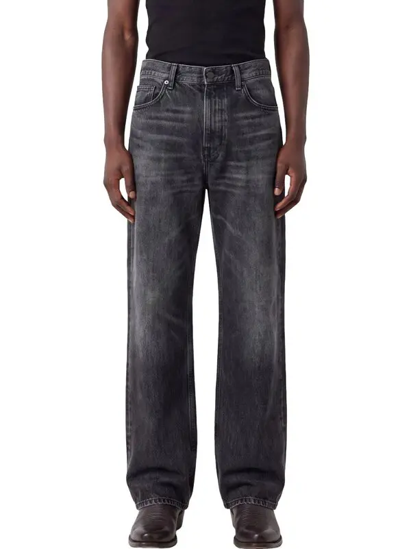 SUNFLOWER Flared Distressed Cotton Denim Jeans - Black