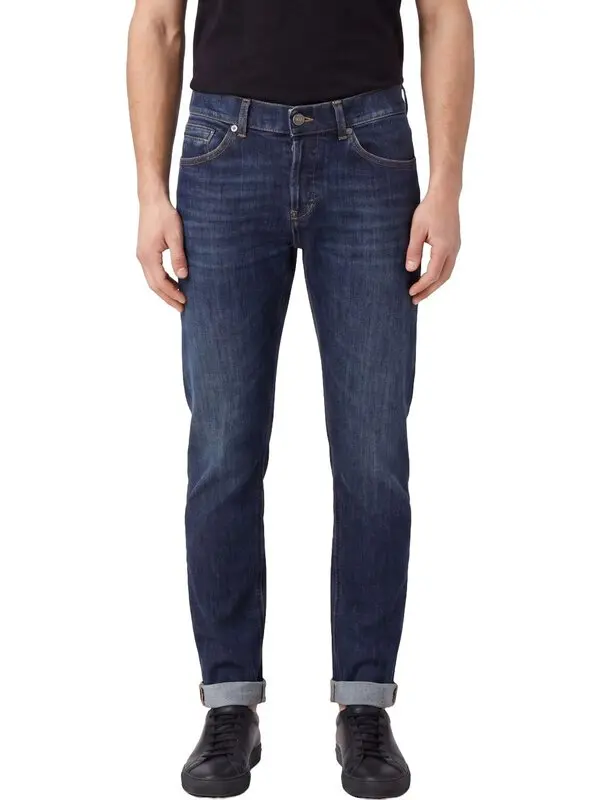 DONDUP George Mid-rise Slim Fit Stretch Denim Jeans - Blue