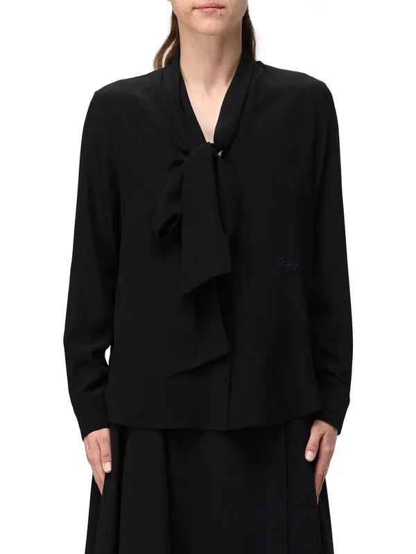 Burberry Pussy Bow Shirt - Black