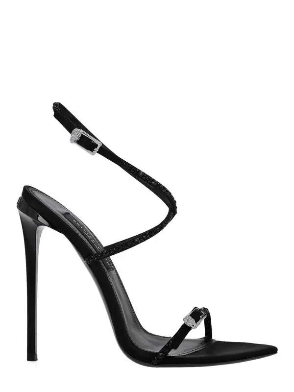 Philipp Plein Embellished Stiletto Heeled Sandals - Black