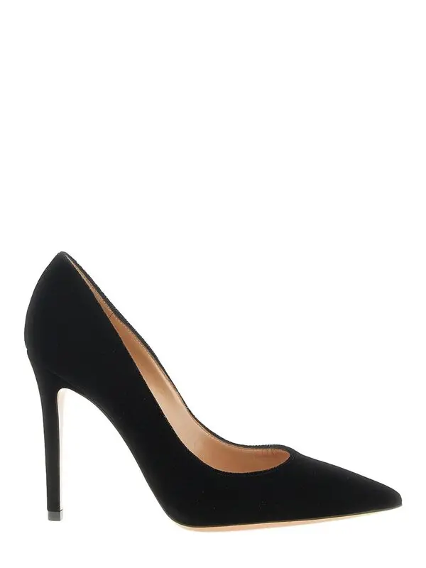 GIANVITO ROSSI Velvet High Heel Pumps - Black