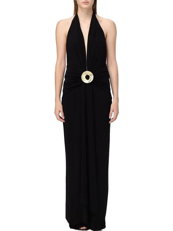 Cult Gaia Halterneck Maxi Dress With Embellished Detail - Black