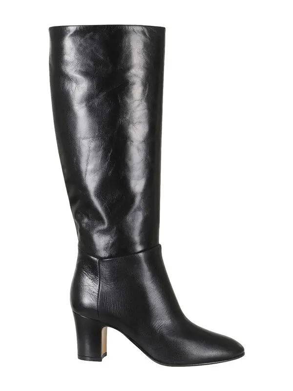 Alberta Ferretti Smooth Leather Knee-high Boots - Black