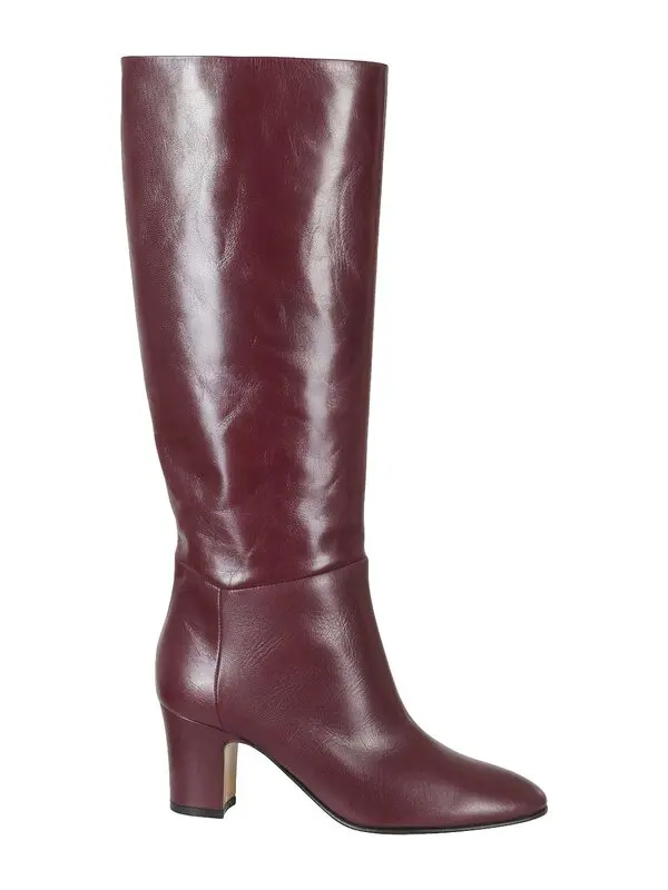 Alberta Ferretti Smooth Leather Knee-high Boots - Burnt