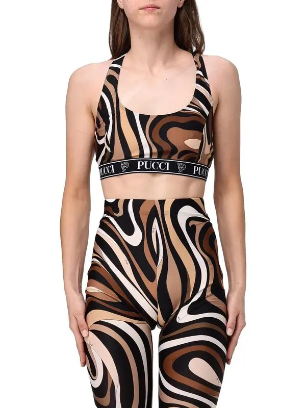 Emilio Pucci Printed Leggings - Brown