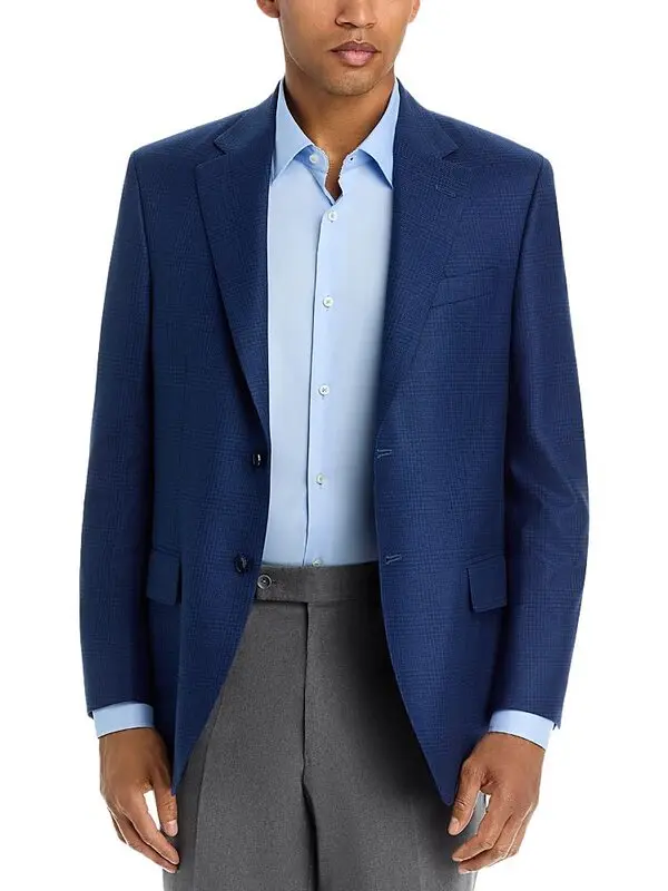 Peter Millar Flynn Classic Fit Tonal Plaid Sport Coat - Blue