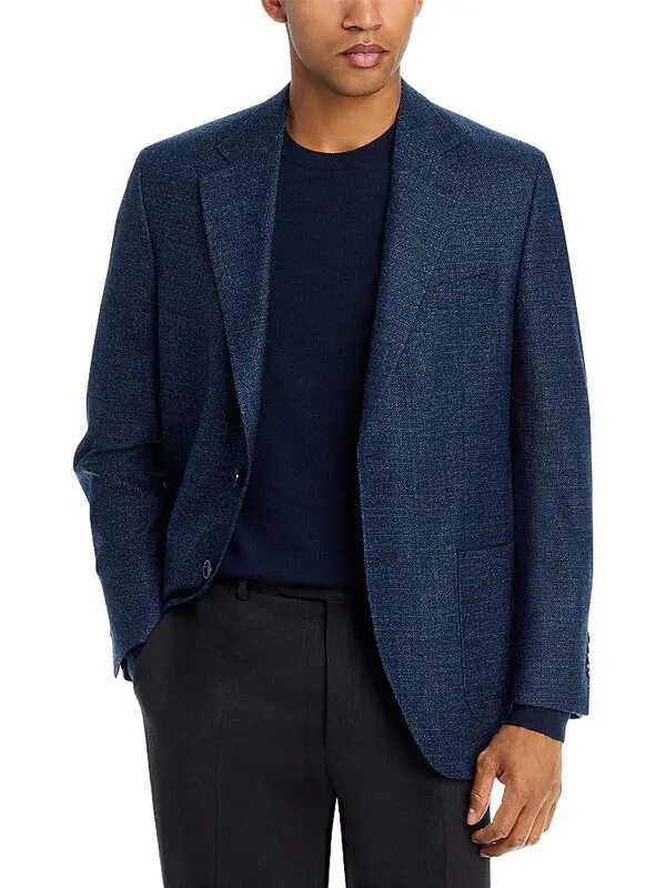 Peter Millar Textured Solid Soft Jacket - Blue