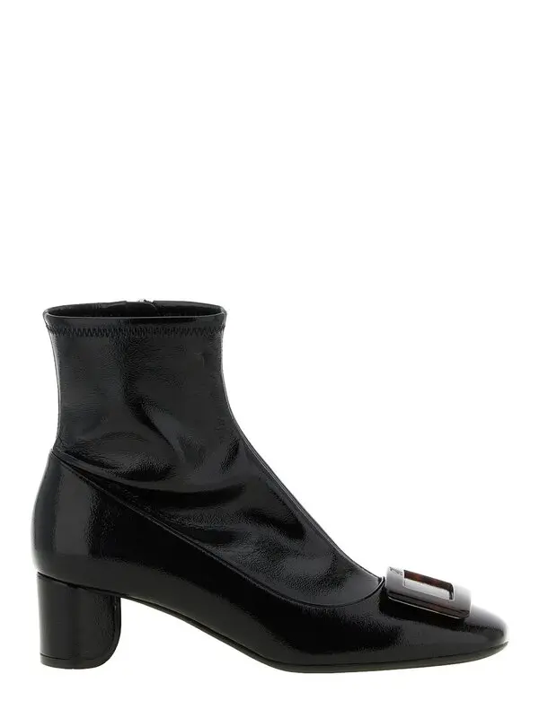 ROGER VIVIER Buckled Ankle Boots - Black