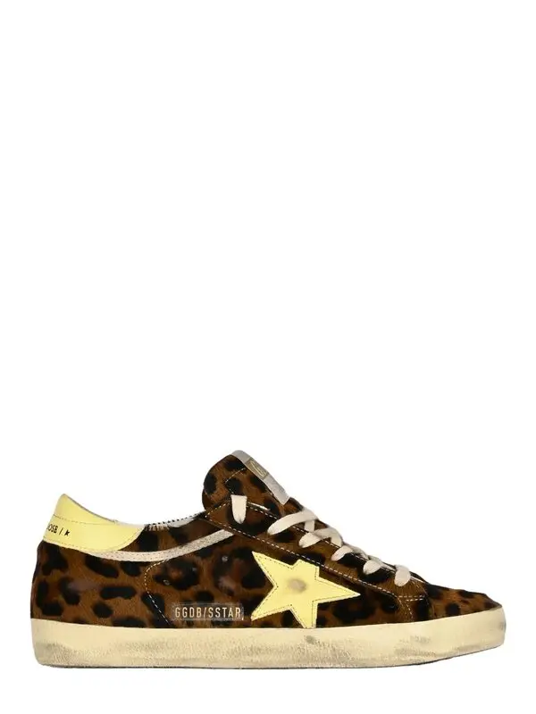GOLDEN GOOSE Leopard Print Sneakers - Brown