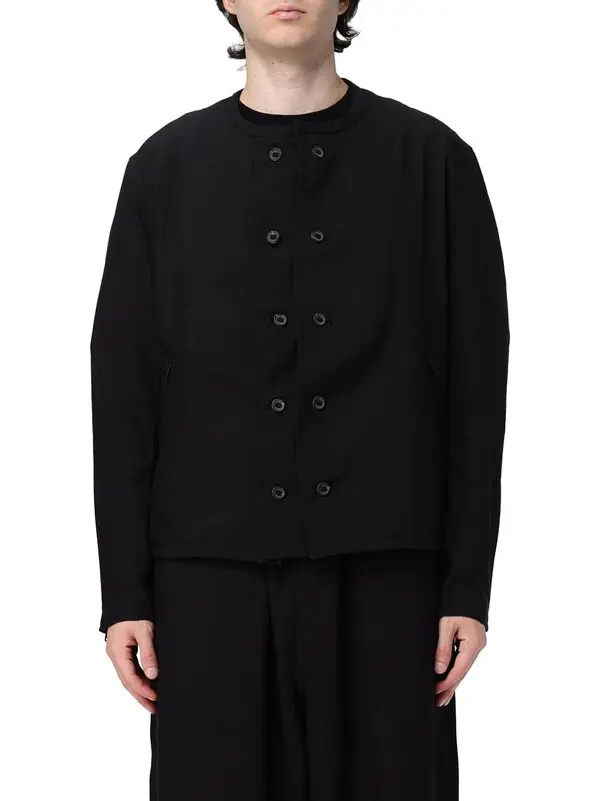 Y3 Crew Neck Button-detailed Sweater - Black