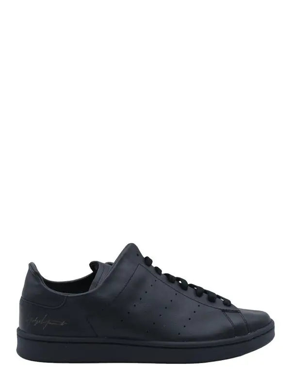 Y3 Diagonal Stan Smith Leather Sneakers - Black