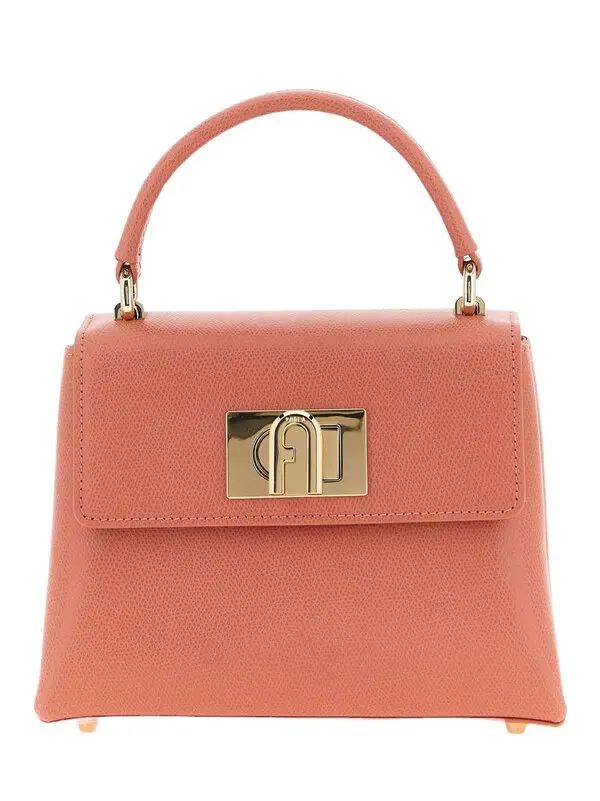 Furla Top Handle Bag With Push Lock Closure - Pink