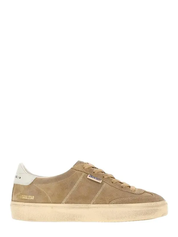 GOLDEN GOOSE Soul Star Suede Sneakers - Tobacco