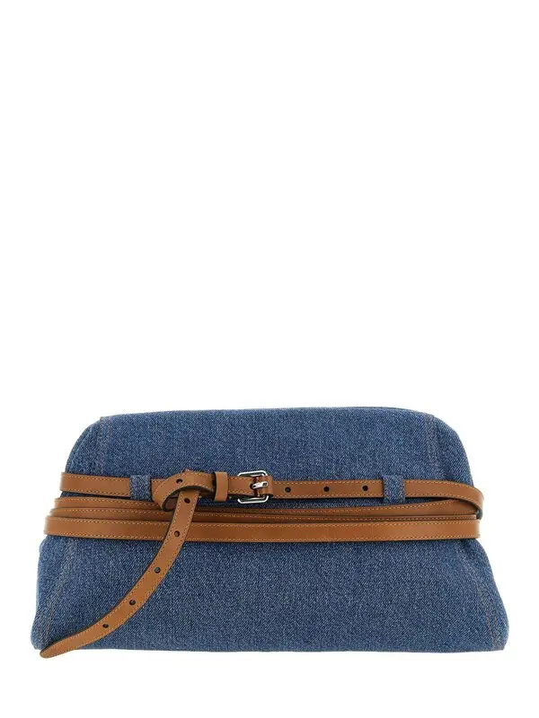 Moschino Denim Clutch Bag - Blue