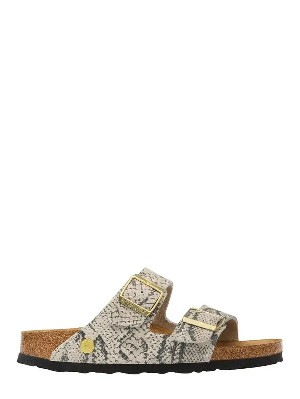 BIRKENSTOCK Arizona Python Print Suede Sandals With Buckles - Multicolor