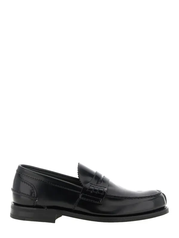 Church's Pembrey Brushed Leather Penny Loafers - Black