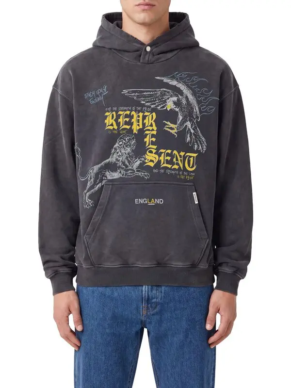 REPRESENT Graphic Hoodie - Black