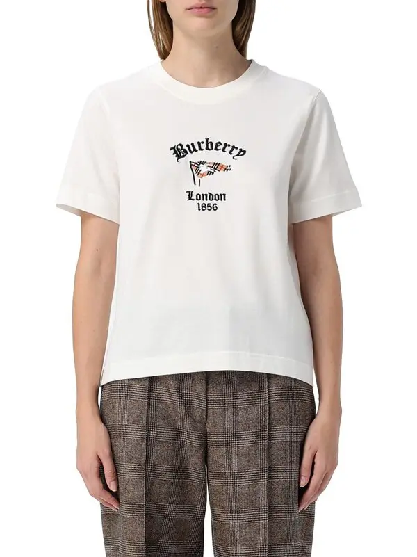 Burberry London 1856" Graphic T-shirt - White