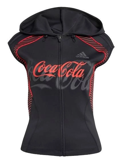 Adidas X Coca-cola Hooded Zip Top - Black