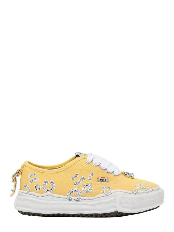Mihara Yasuhiro Baker Og Sole Canvas Low Bonbom Sneakers - Yellow