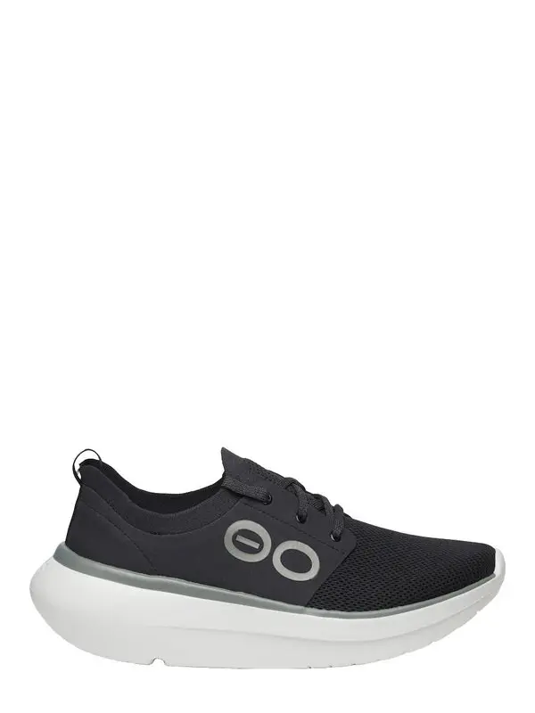 OOFOS Stride Lace-up Sneakers - White/black