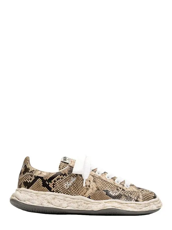 Mihara Yasuhiro Charles Og Sole Leather Low Sneakers - Natural