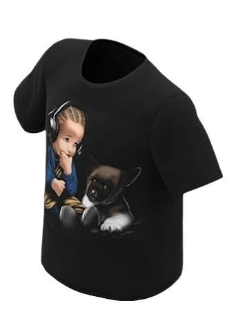DRAKE All Dogs Go To Heaven T-shirt - Black