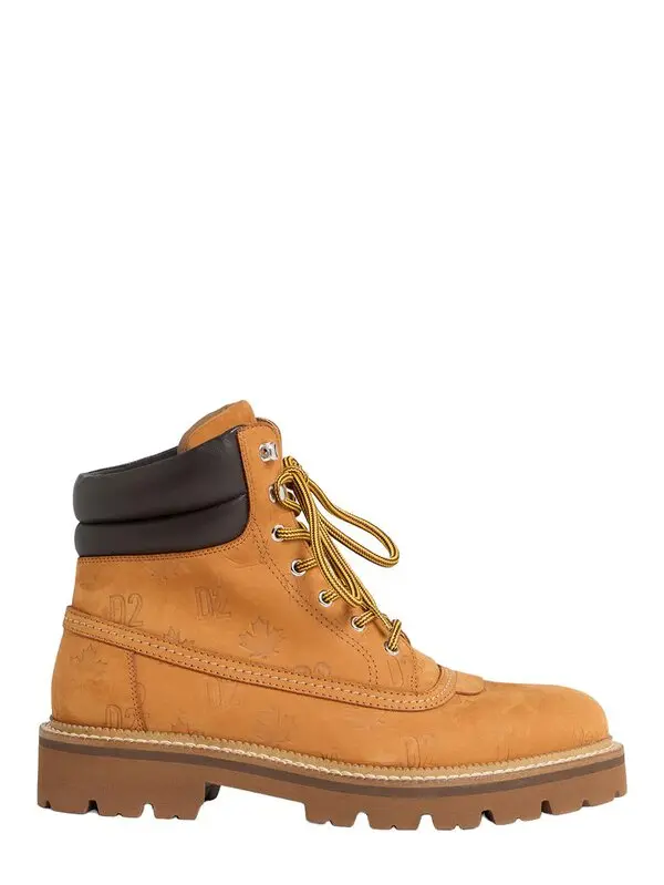 Dsquared2 Monogram Detail Ankle Boots - Brown