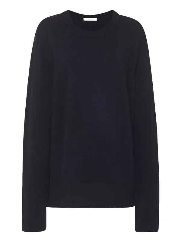 THE ROW Sibem Cashmere Wool Sweater - Black