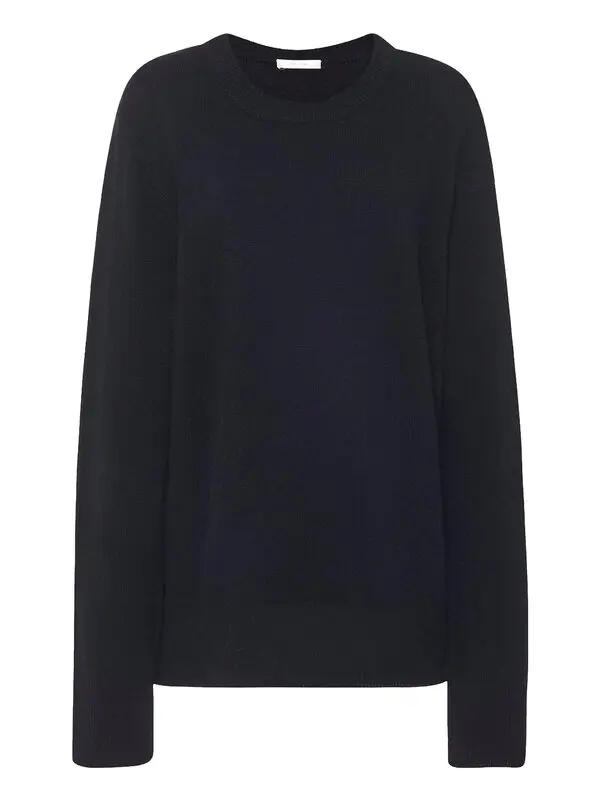 THE ROW Sibem Cashmere Wool Sweater - Black