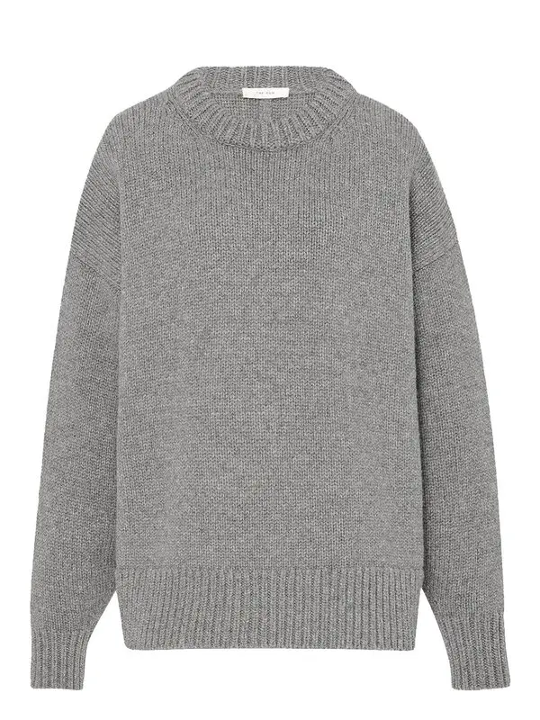 THE ROW Ophelia Wool Cashmere Sweater - Grey