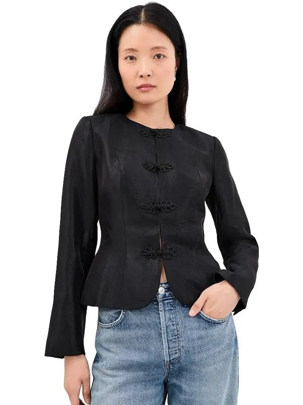 REFORMATION Regin Jacket - Black