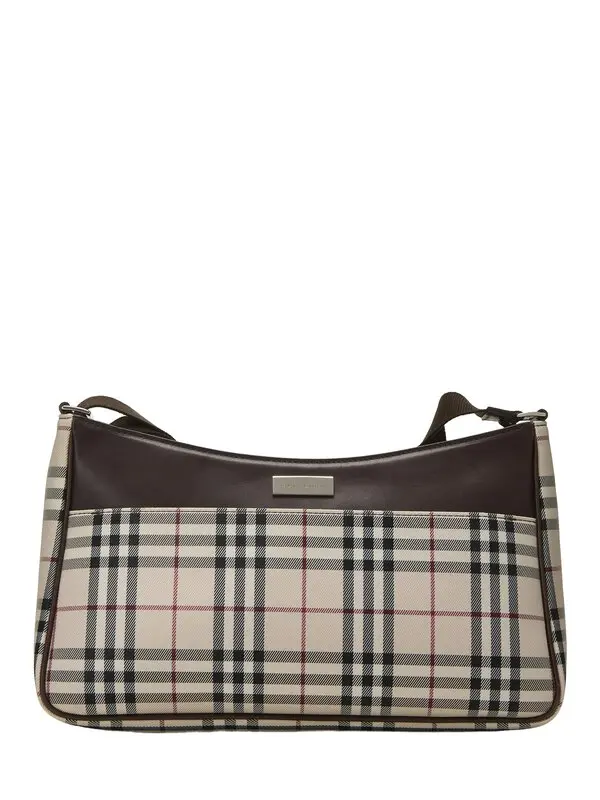 Burberry Nylon And Leather Trim Crossbody Bag - Brown