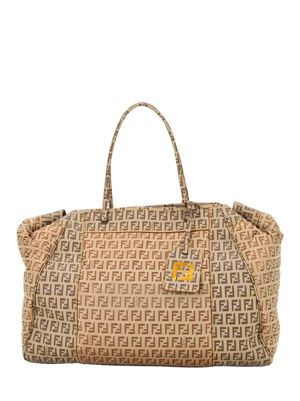 Fendi Zucchino Pillow Tote - Brown