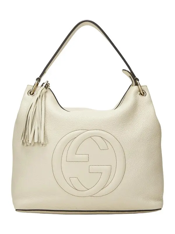 Gucci Soho Convertible Hobo Bag - White