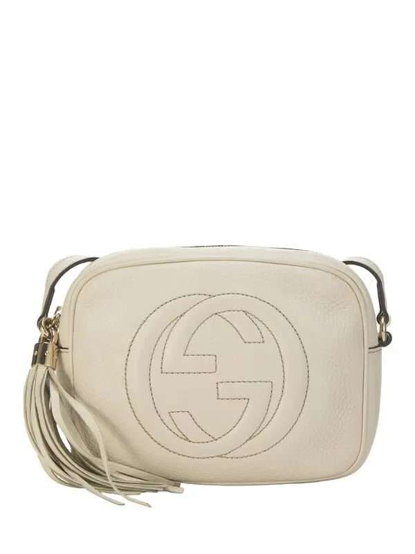Gucci Soho Disco Leather Bag - White