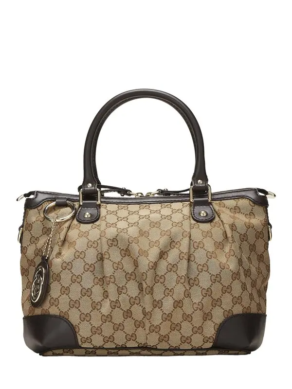 Gucci Original Gg Sukey Handbag - Brown