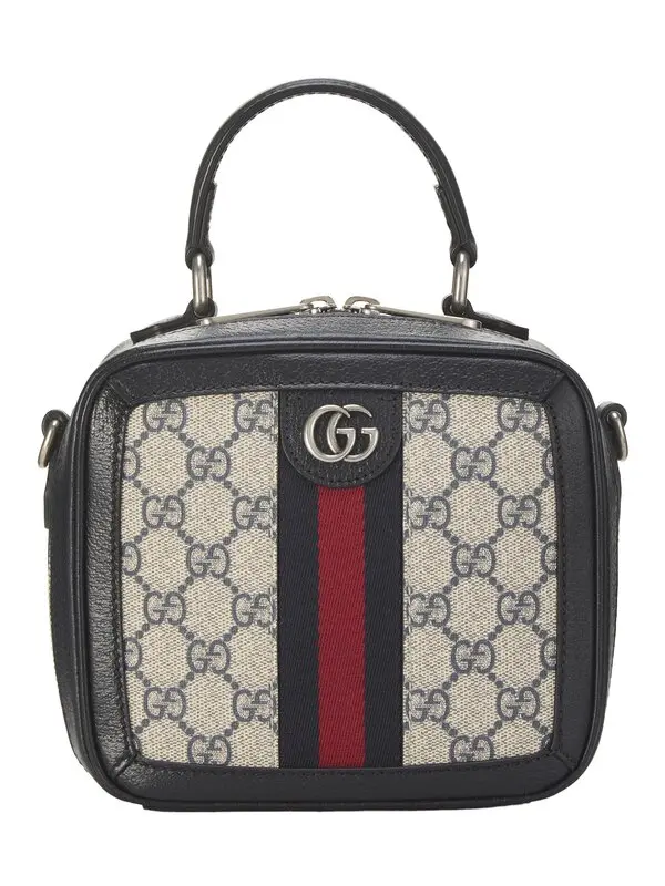 Gucci Ophidia Top Handle Bag - Brown